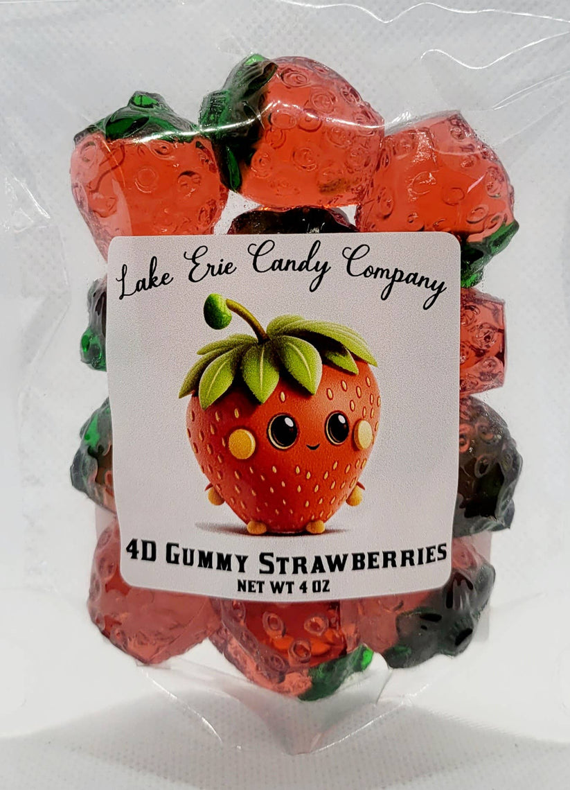 4D Gummy Strawberries – Lake Erie Candy Company